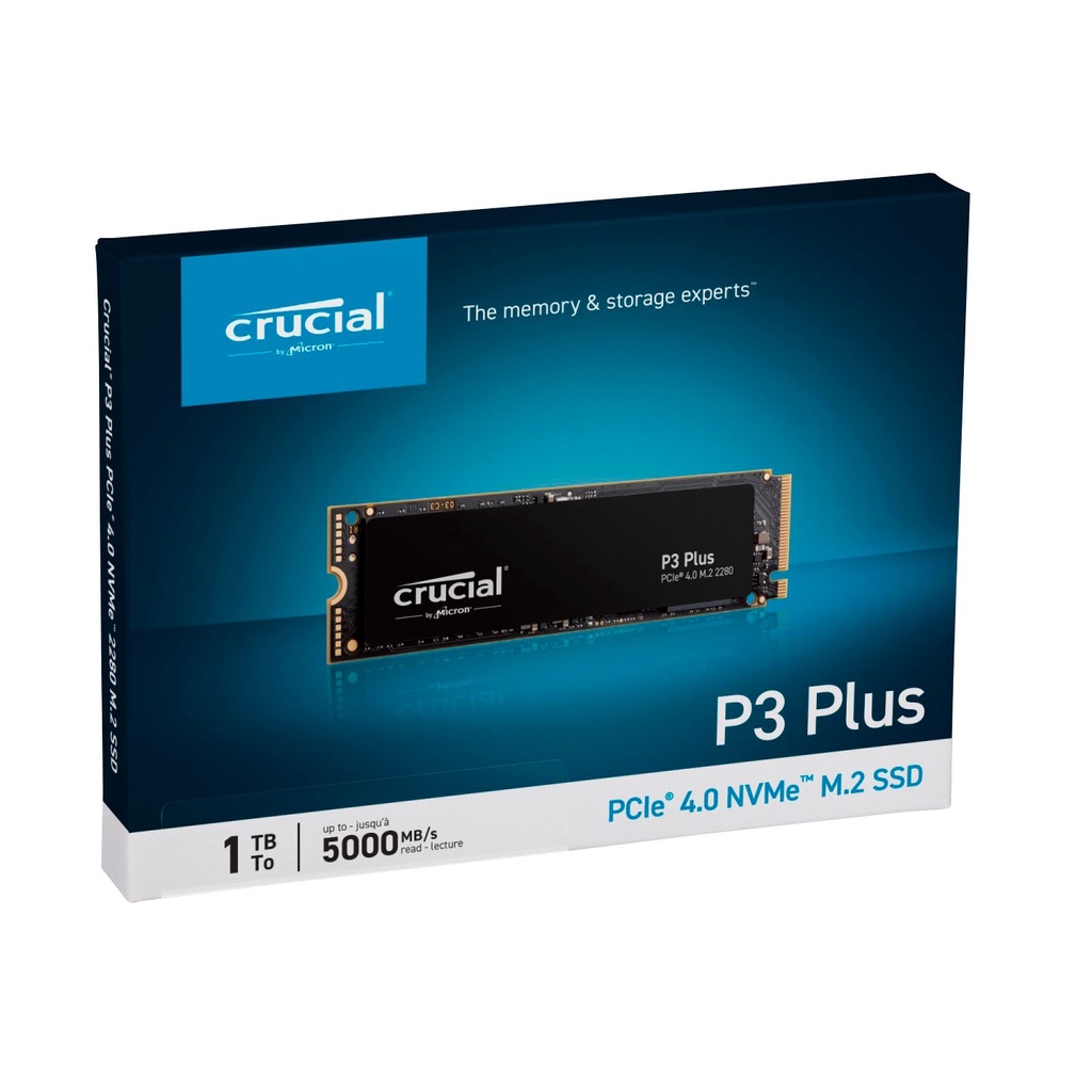 CRUCIAL P5 PLUS / P3 PLUS GAMING SSD M.2 NVME GEN 4.0 PCIE INTERNAL ...