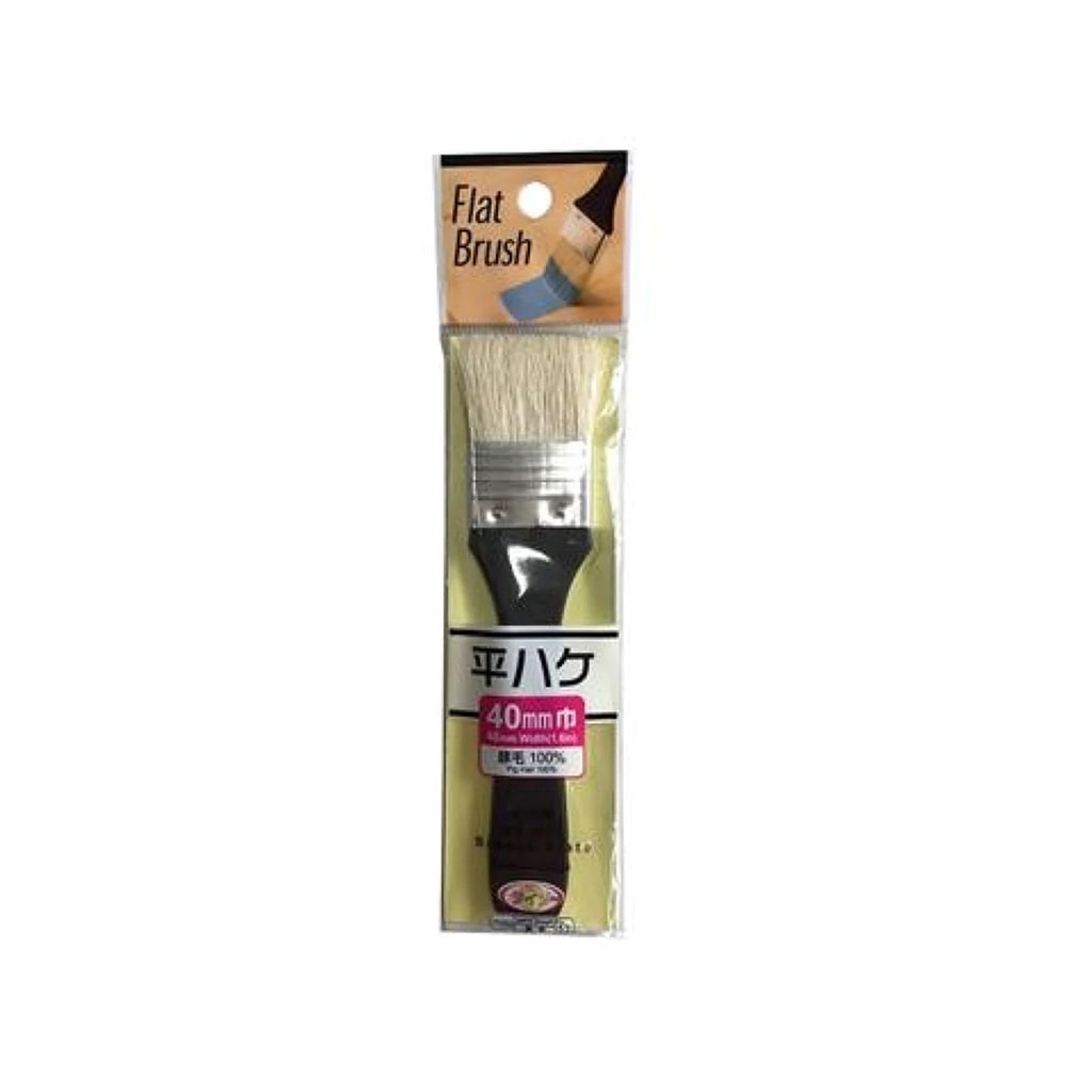 Daiso Flat Brush 40Mm (tree) Flat Brush 40Mm 100% Pig Hair | Shopee ...