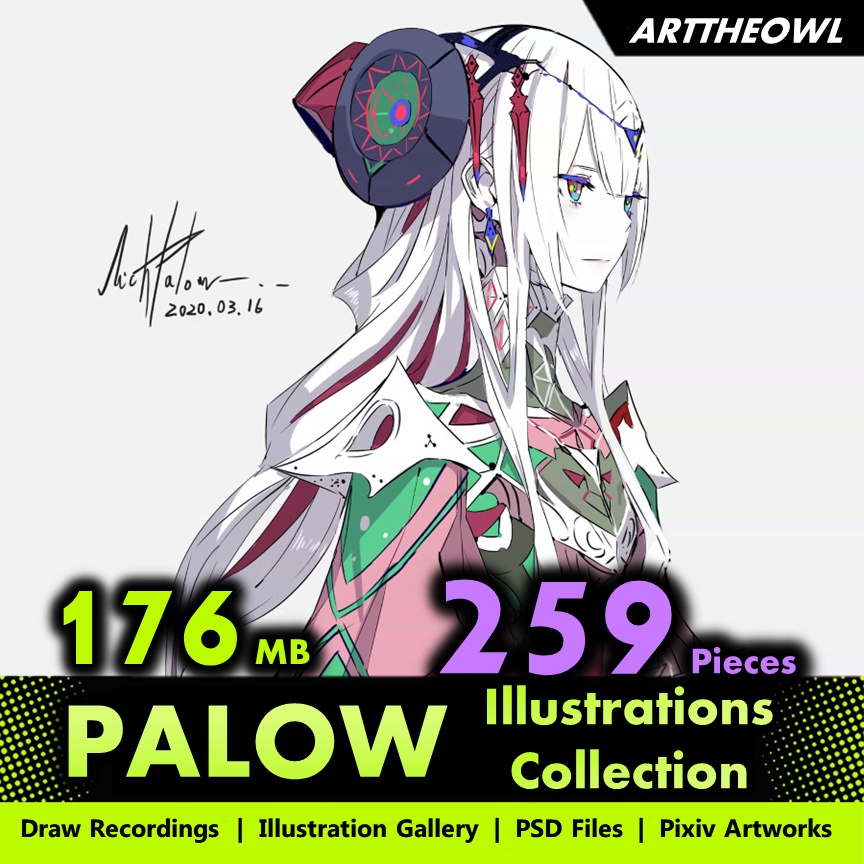 🔥 PALOW Official Illustration Collection 🔥 Anime Manga Character + CG ...