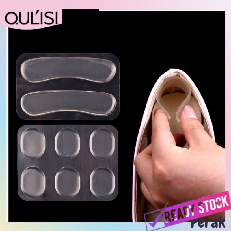 OULISI 12 pieces Foot Shoe Protector Anti Slip Silicone Cushion Pads ...