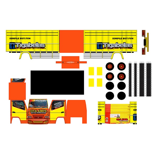 Diy Miniature Chili Truck Thirteen Papercraft | Shopee Malaysia