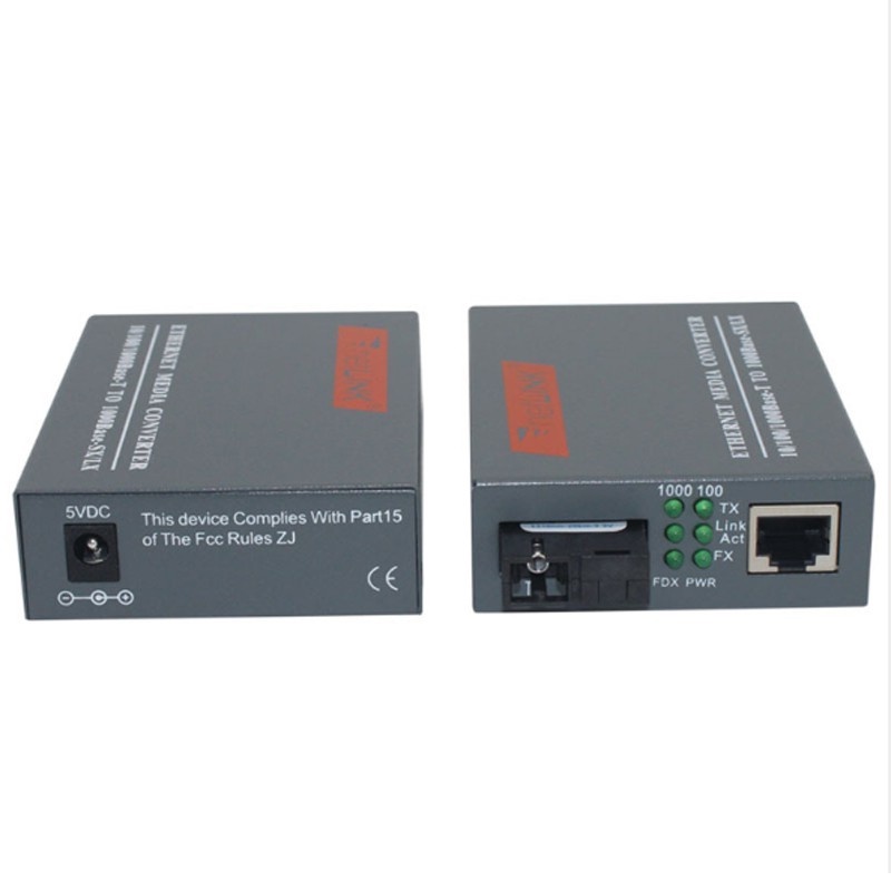 HTB-GS-03/20 A/B 1000Mbps Gigabit Fiber Optical Media Converter Single ...