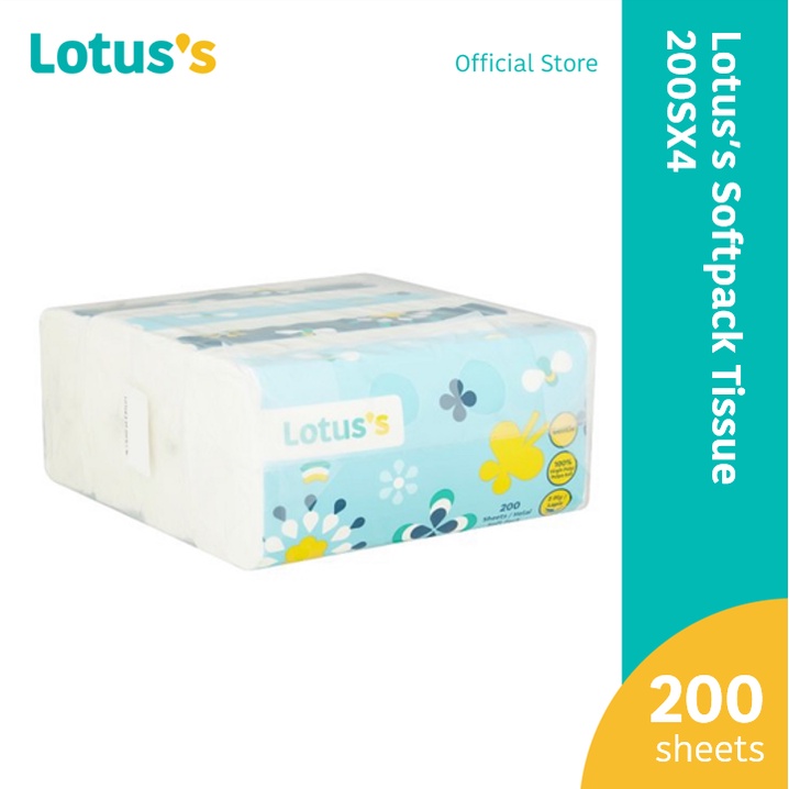 Lotus’s Softpack Tissue 200SX4 | Shopee Malaysia