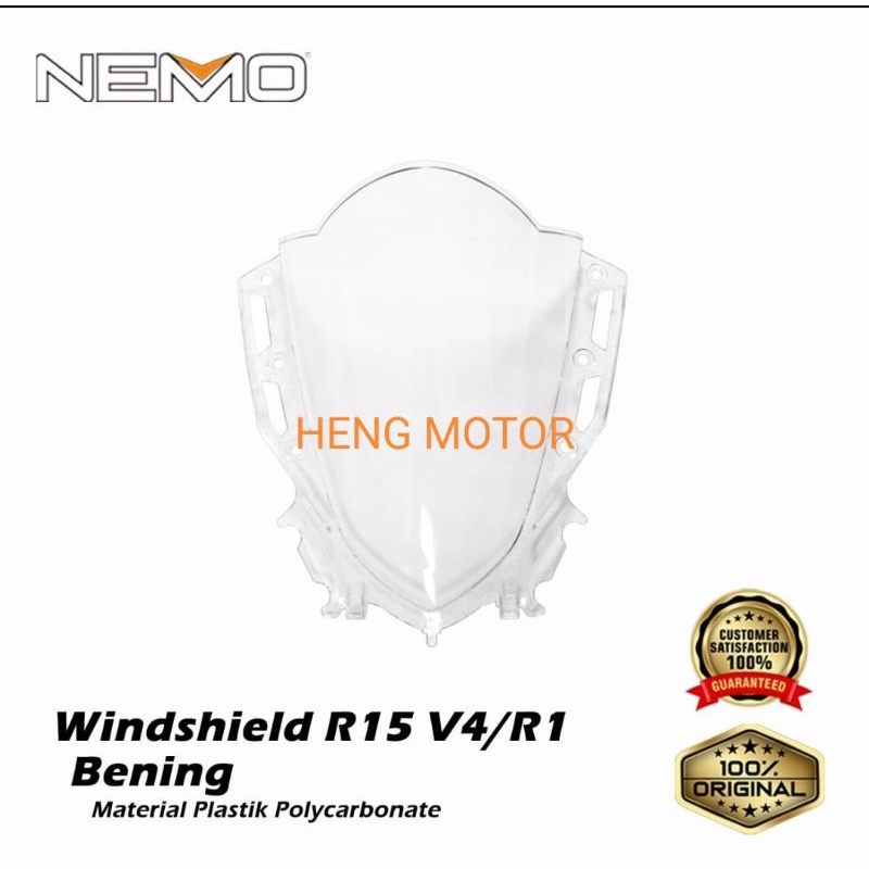 Windshield NEMO R15 V4 / VISOR NEMO R1 - R15 V4 - ORIGINAL | Shopee ...