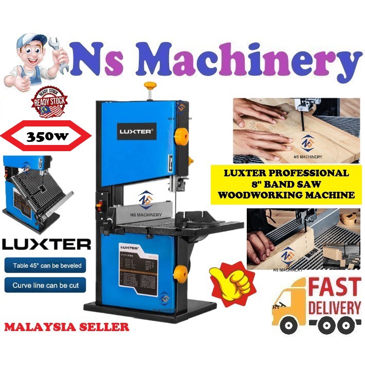 Luxter Professional 8"Band Saw Woodworking Machine 350w/Wood Cutting ...
