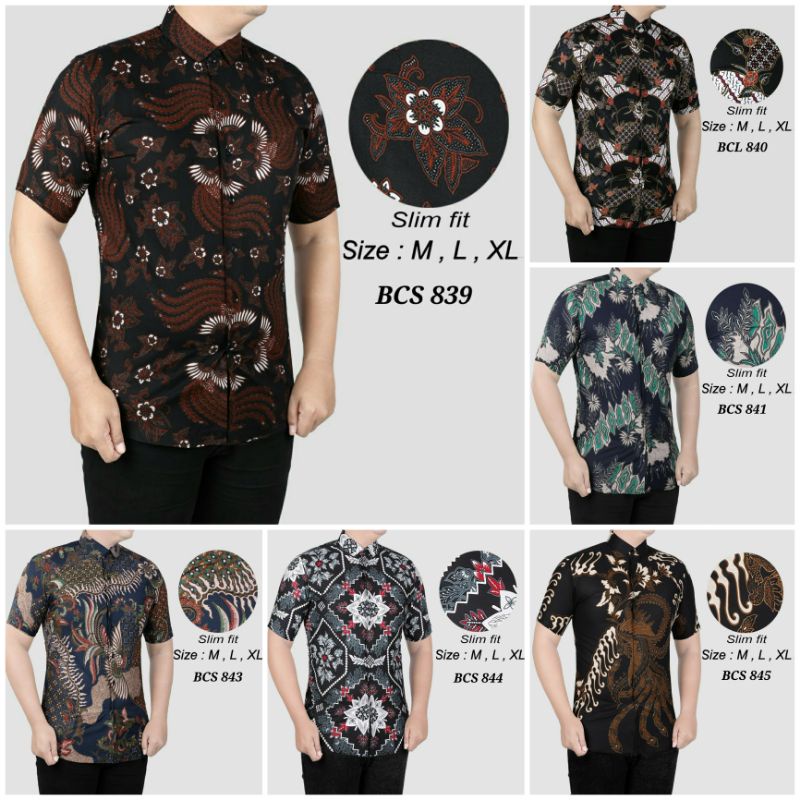 KEMEJA Batik SOLO - NEW TRENDY - BATIK MEN - BAJU SLIM FIT BATIK SHIRT ...