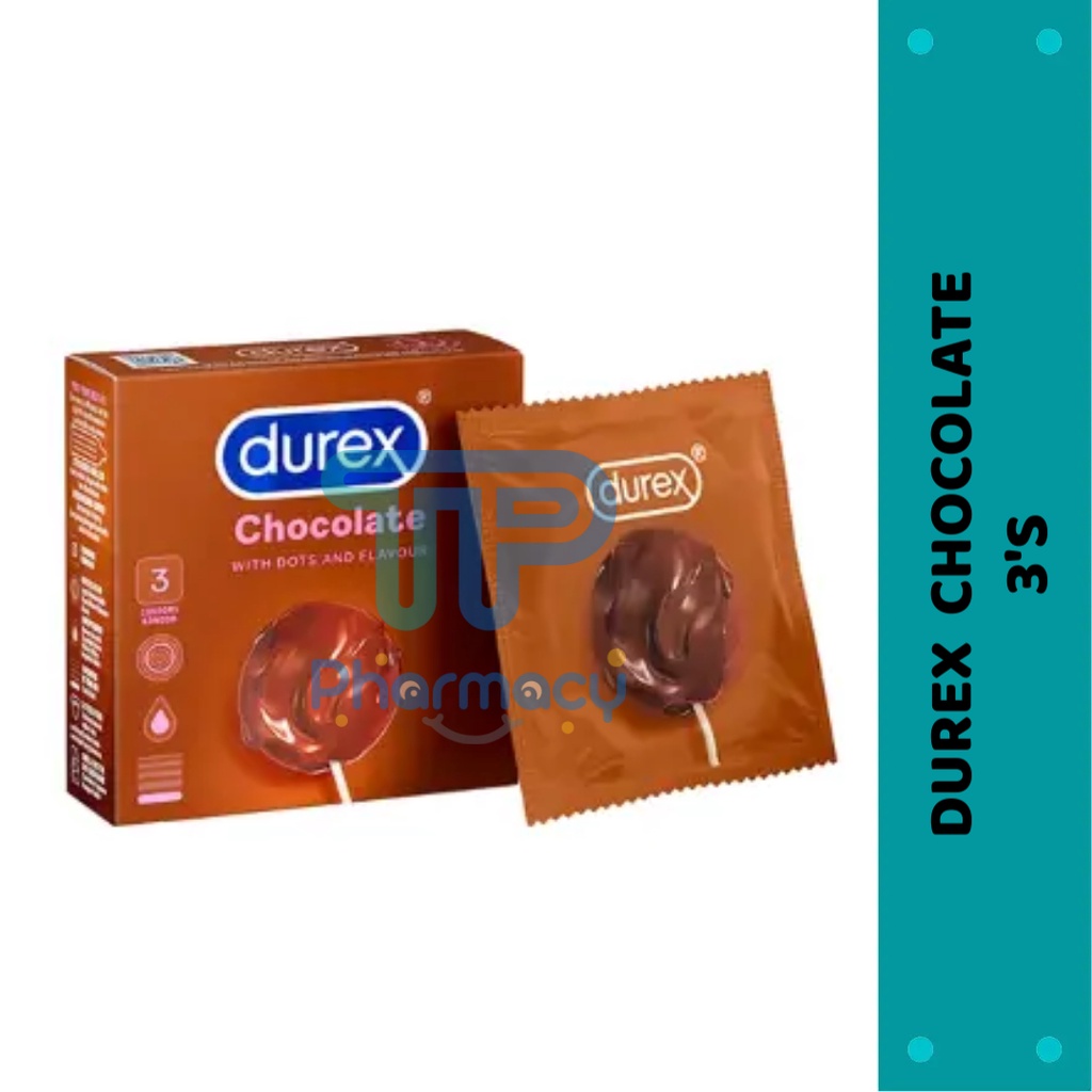 🍫READY STOCK!! DUREX CHOCOLATE WITH DOTS AND FLAVOUR 3'S🍫 | Shopee Malaysia