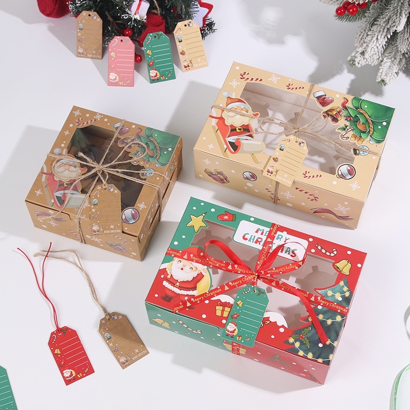 xmas box/christmas box/christmas packaging box/Christmas muffin box ...
