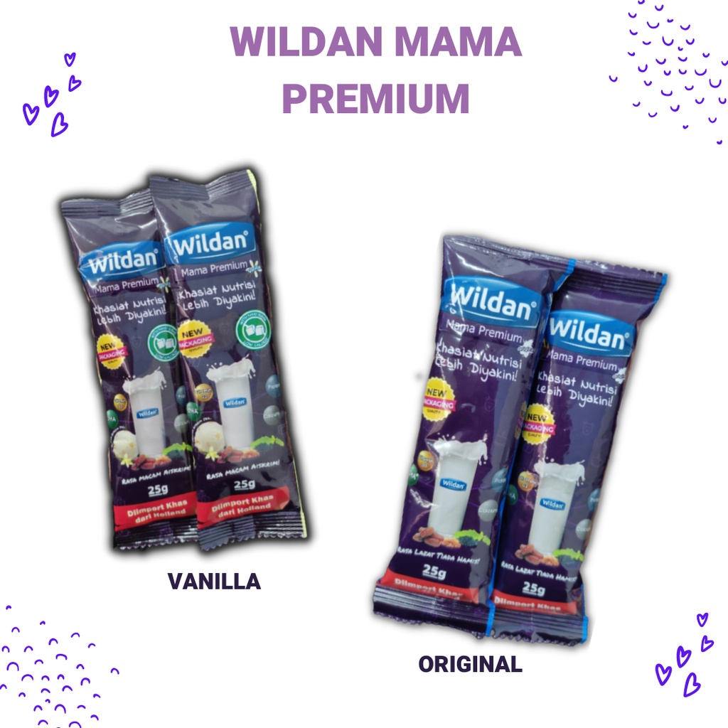 Wildan Mama Premium Original & Vanilla 25g | Shopee Malaysia