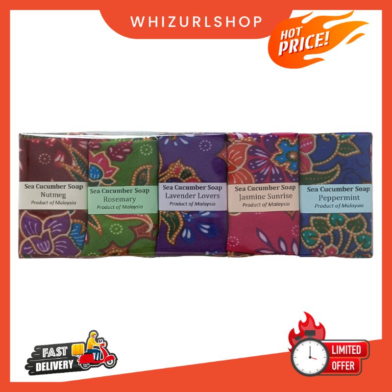 Sea Cucumber Body Soap (Gamat Soap) 5-in-1 Healing Gift Pack | Shopee ...