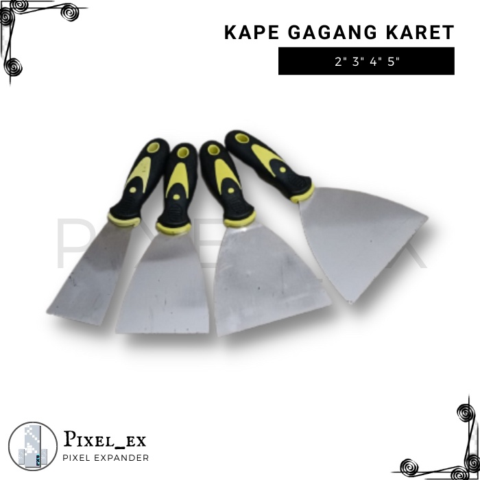 Kape Rubber Handle Scrap Paint Scraper 2 inch 3 inch 4 inch 5 inch ...