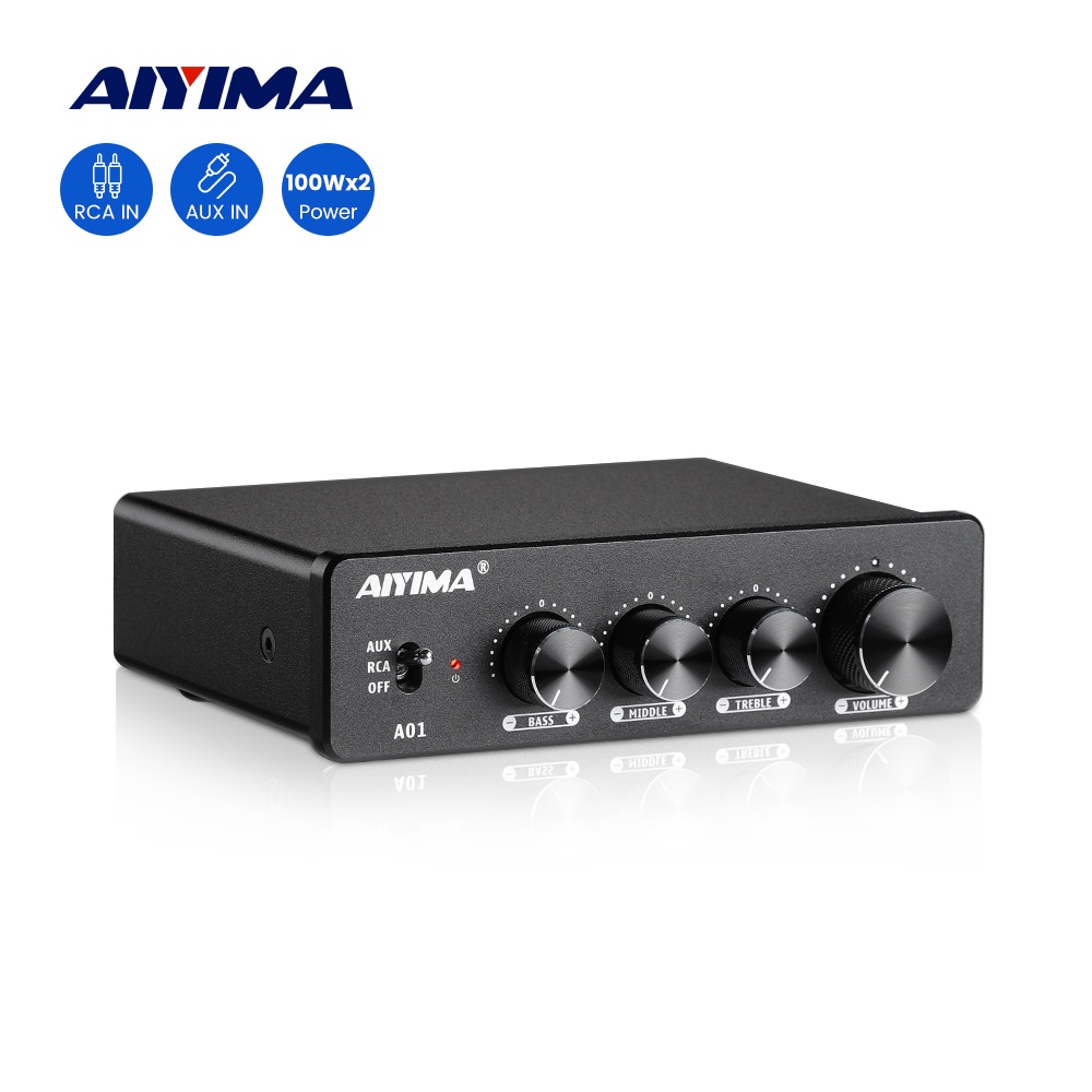 AIYIMA Audio A01 TPA3116 Power Amplifier Class D HIFI Sound Amplifier ...