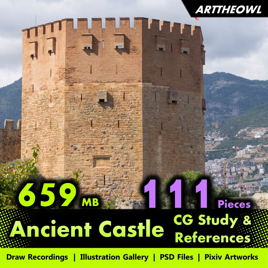 🔥 Ancient Castle CG Study & References 🔥 Anime Figure | CG Art Digital ...