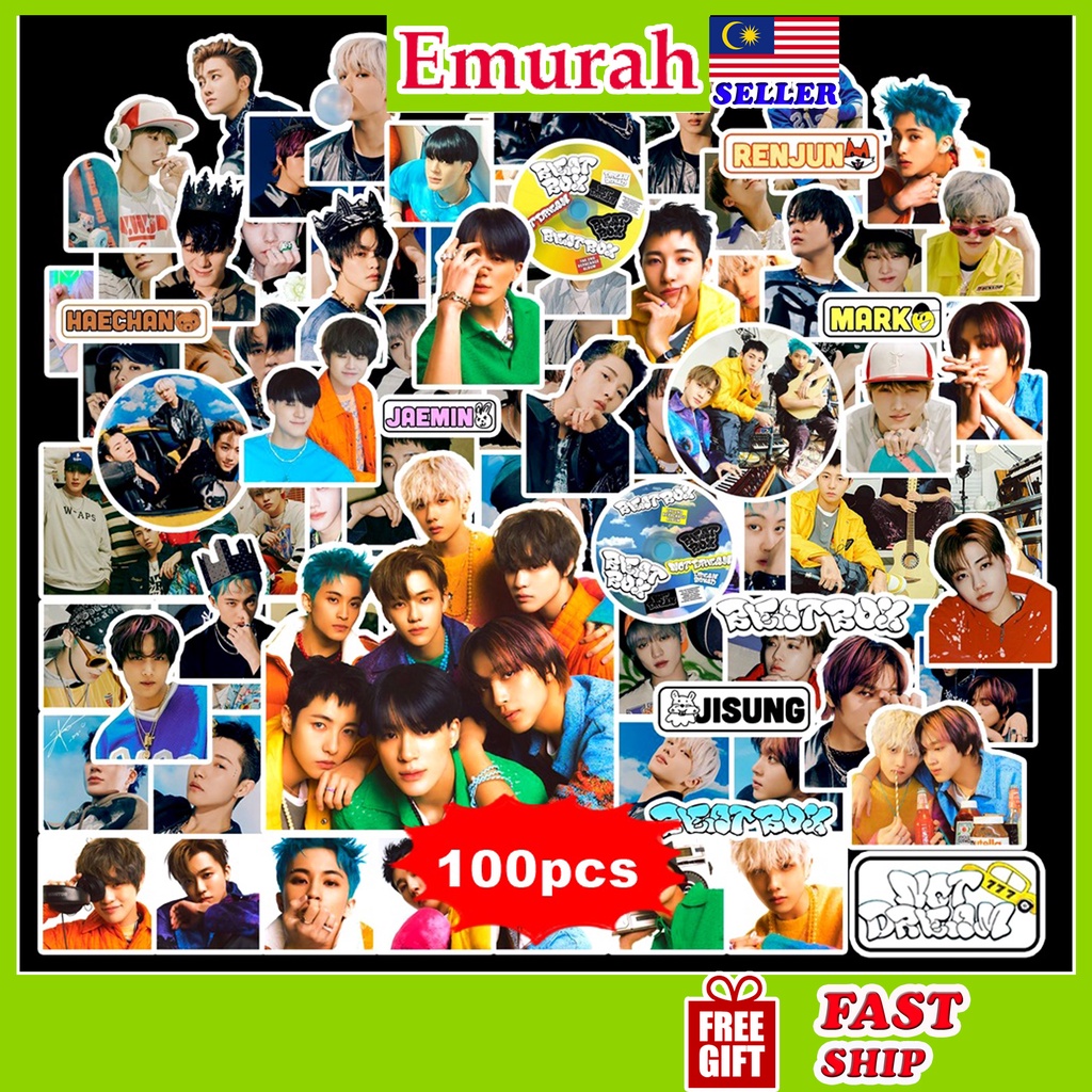 NC.T Sticker Pack 109pc KPOP Stickers Hello Future Beat Box Neo Zone NC ...