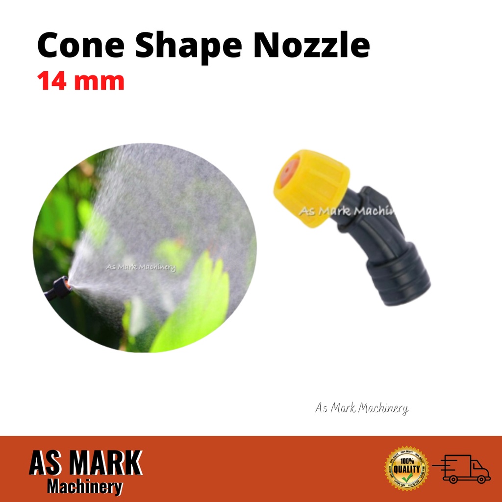 CONE SHAPE 14mm NOZZLE KNAPSACK BATTERY SPRAYERKEPALA PAM RACUN ...