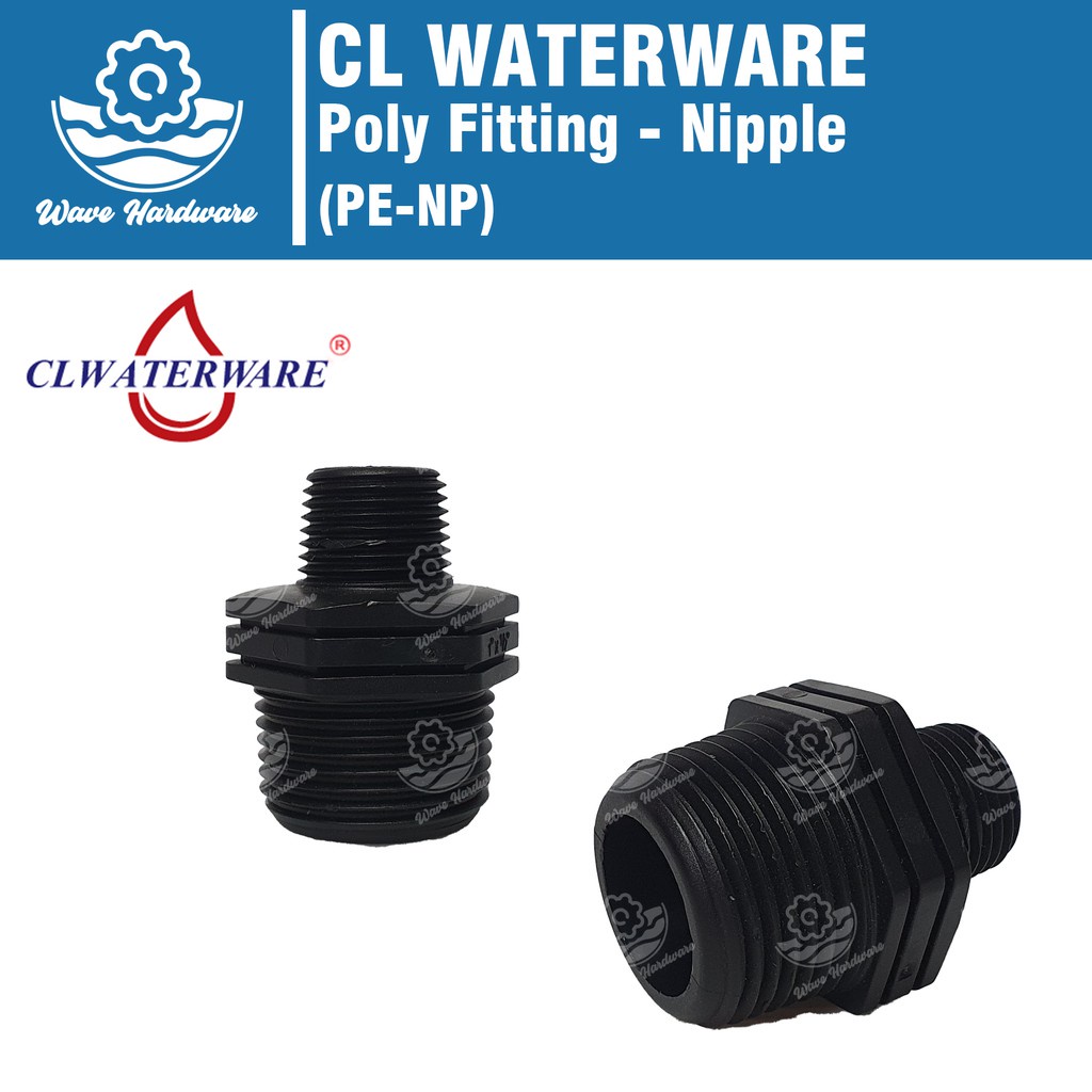 CL WATERWARE Poly Fitting - Nipple (1/2", 3/4", 1", PE-NP) | Shopee ...