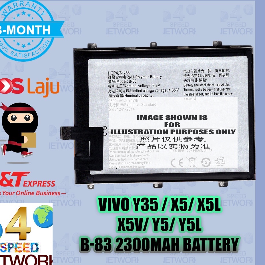 Vivo Y35(2015) B-83 X5M B-73 Battery Bateri Batery Y35 (2016) B73 B83 | Shopee Malaysia