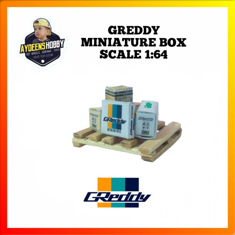 1/64 DIORAMA BOX GREDDY MINIATURE SET | Shopee Malaysia