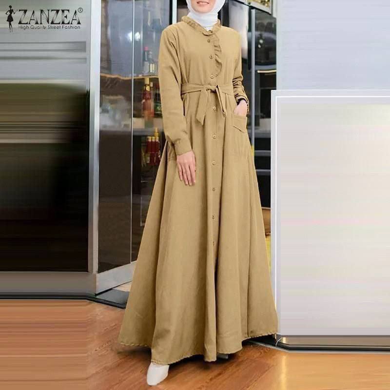DRESS LABUH PANJANG berbutang | Shopee Malaysia