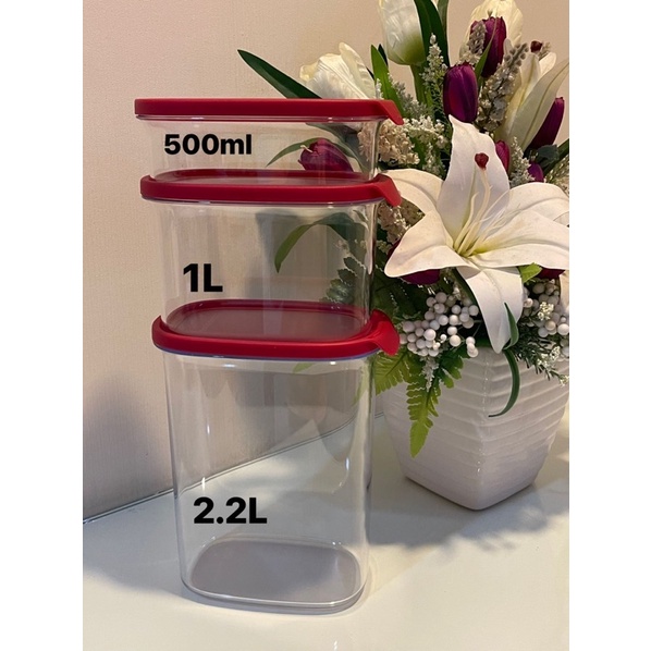 💥Ready stock 💥New Product YR 💯Tupperware Ultra Clear Containers 2.2L ...
