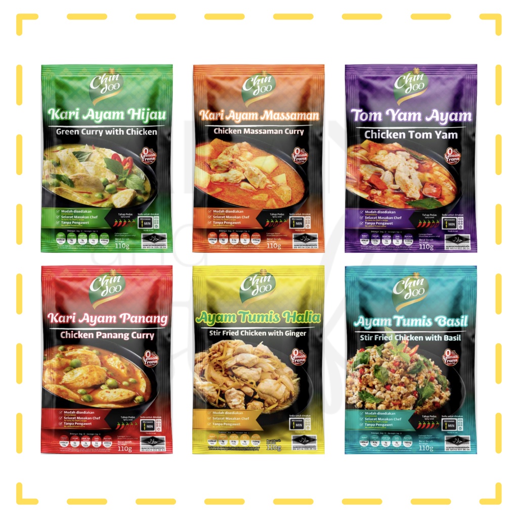 [HALAL] CHIN DOO CURRY POUCHES 110g Ready to eat, easy heat up, fast ...