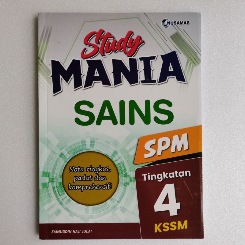 [2022] Buku Rujukan Study Mania Sains SPM Tingkatan 4 KSSM | Shopee Malaysia