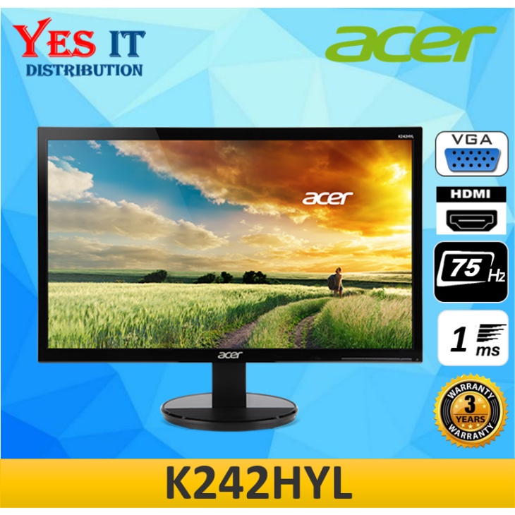 ACER K242HYL / SA241Y 23.8 " FHD (75Hz, 1ms, VGA, HDMI) FreeSync ...