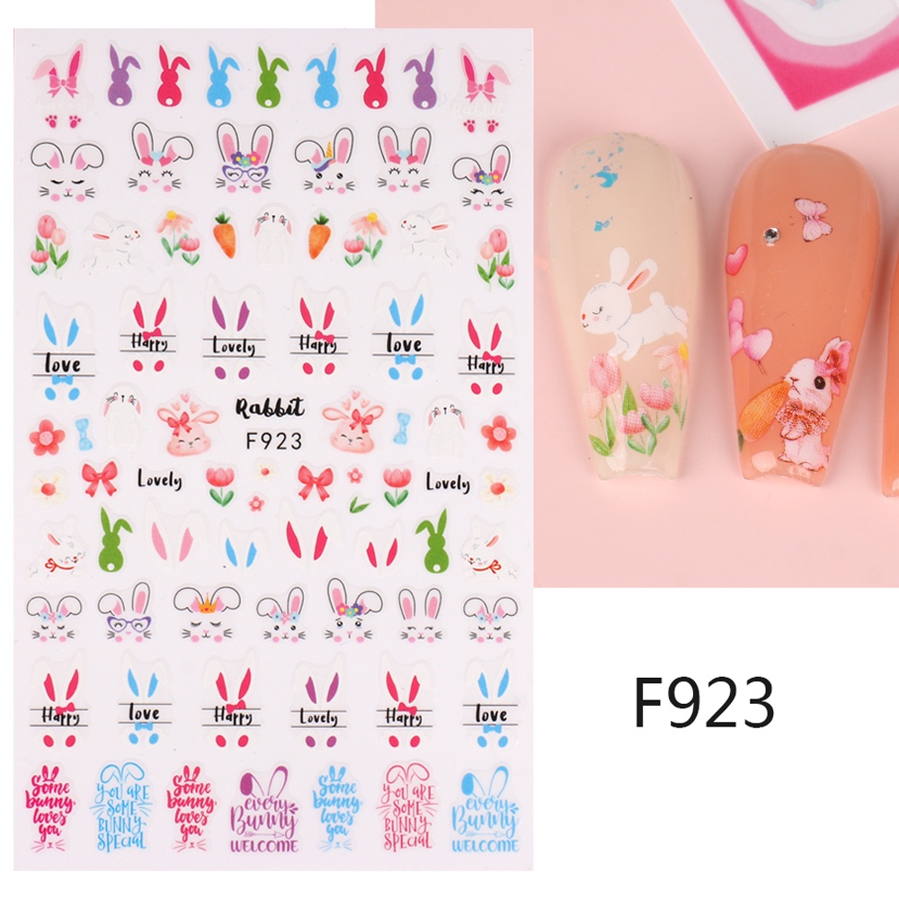 Chinese New Year Manicure Stickers Wholesale Of The Rabbit Fortune ...