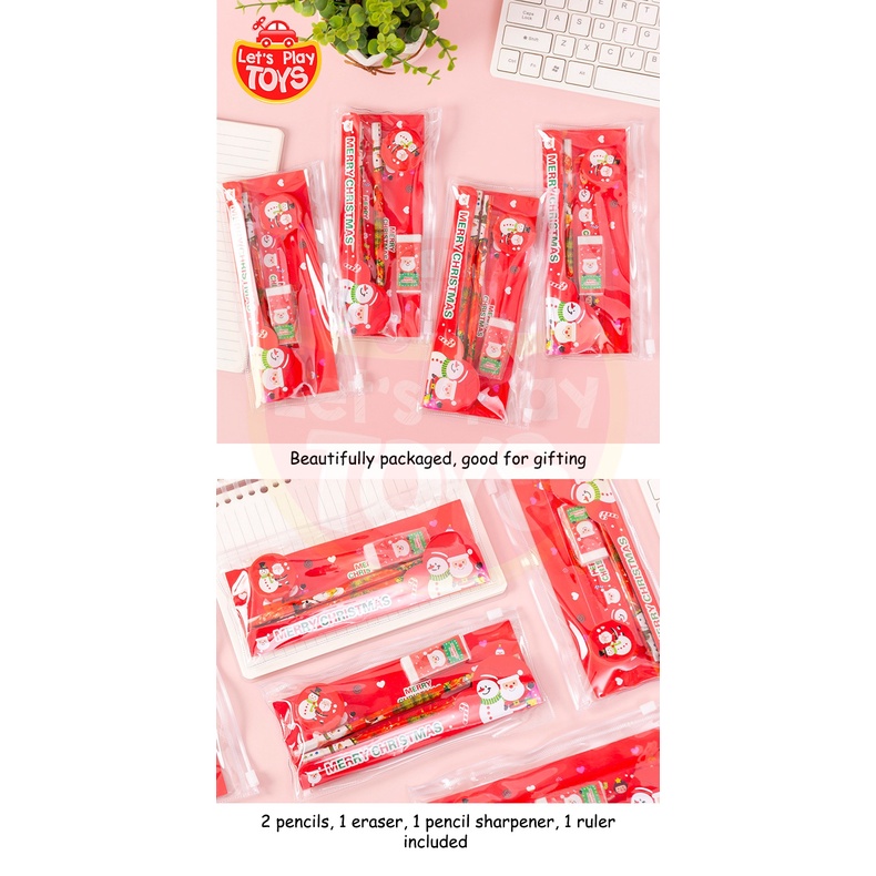 5 in1 Christmas Stationery Kit Kindergarten Rewards Gifts for Student ...