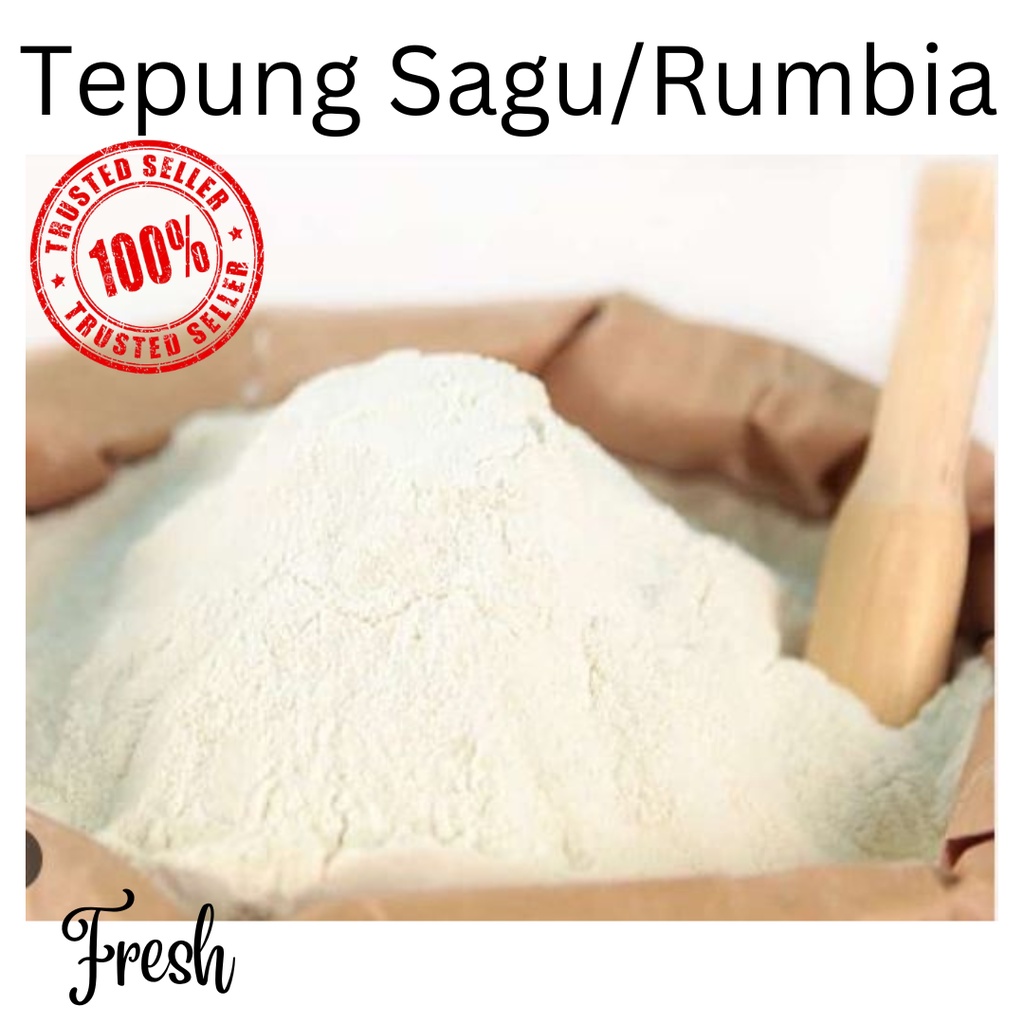 Asli Segar Borong Kilang 10kg Tepung Sagu Kering Rumbia Gred A | Shopee ...