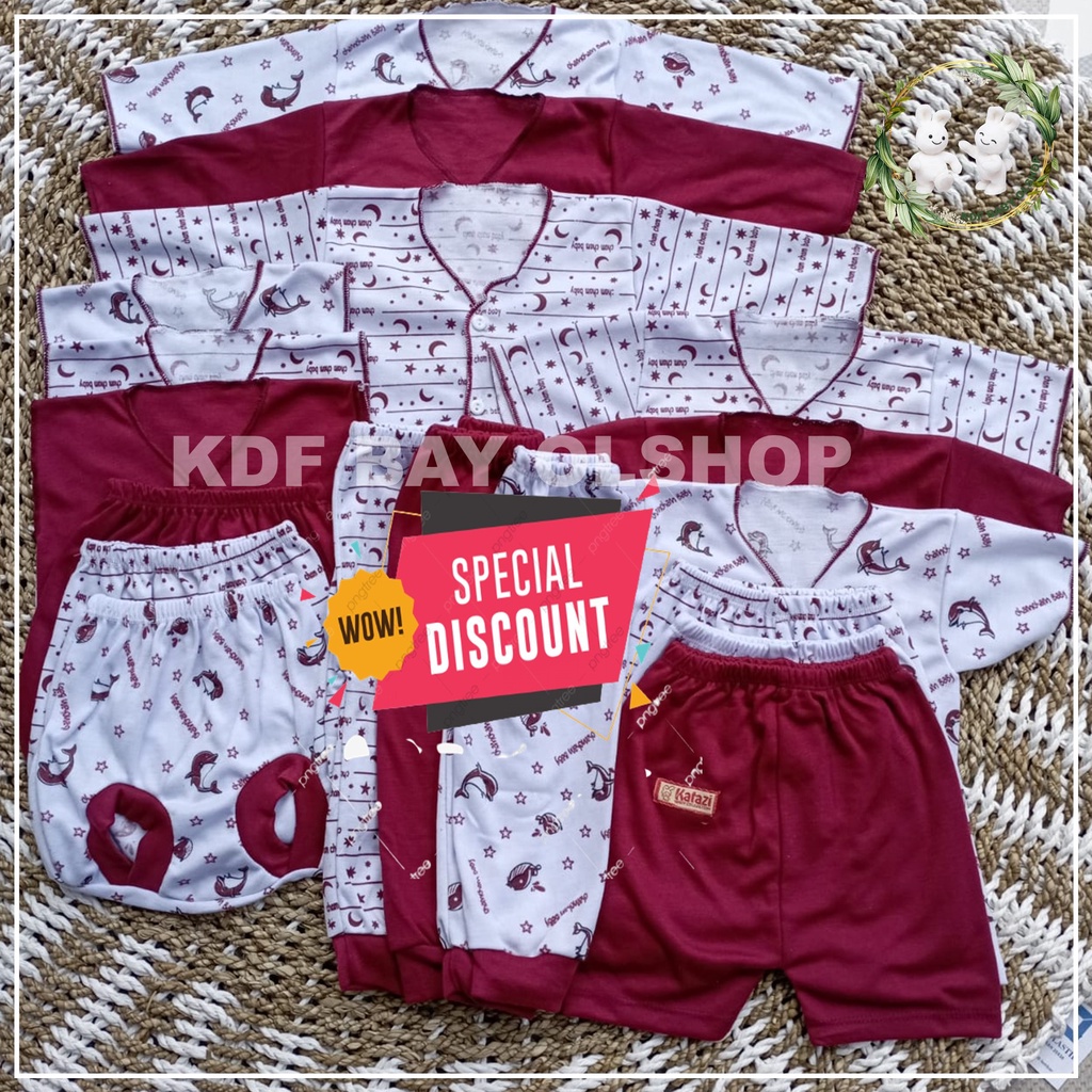 MERAH Sni 18 pcs baby clothes maroon series newborn baby clothes set ...