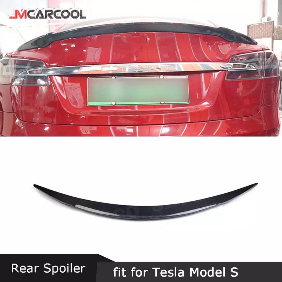 Carbon Fiber Rear Boot Spoiler for Tesla Model S Sedan 60 70 75 85 90 D ...