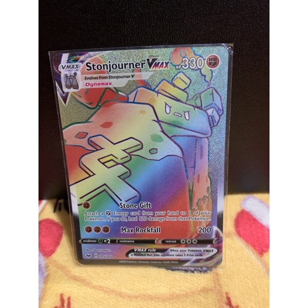 Pokemon Tcg - Stonjourner Vmax Rainbow rare | Shopee Malaysia