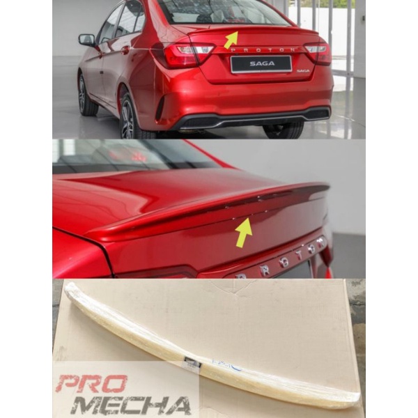 ORIGINAL PROTON SAGA VVT 2019 REAR BONNET BOOT SPOILER. TRUNK LID ...