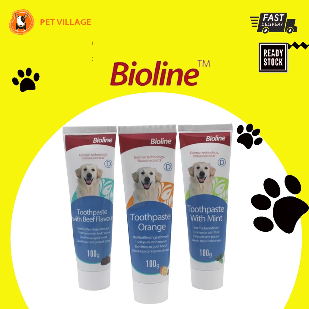 BIOLINE Toothpaste With Beef/Mint/Orange 薄荷味牙膏 100g | Shopee Malaysia