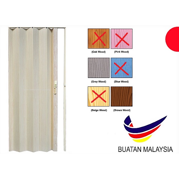 Pintu Tandas Lipat 31” x 82”/ Folding Door Pvc | Shopee Malaysia