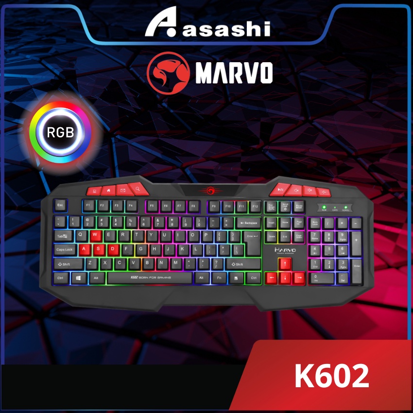 Marvo K602 Membrane Switch Gaming Keyboard | Shopee Malaysia