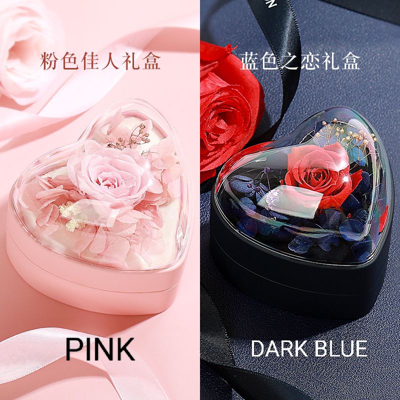 Ring Box with Dry Rose for Proposal/Wedding | Shopee Malaysia