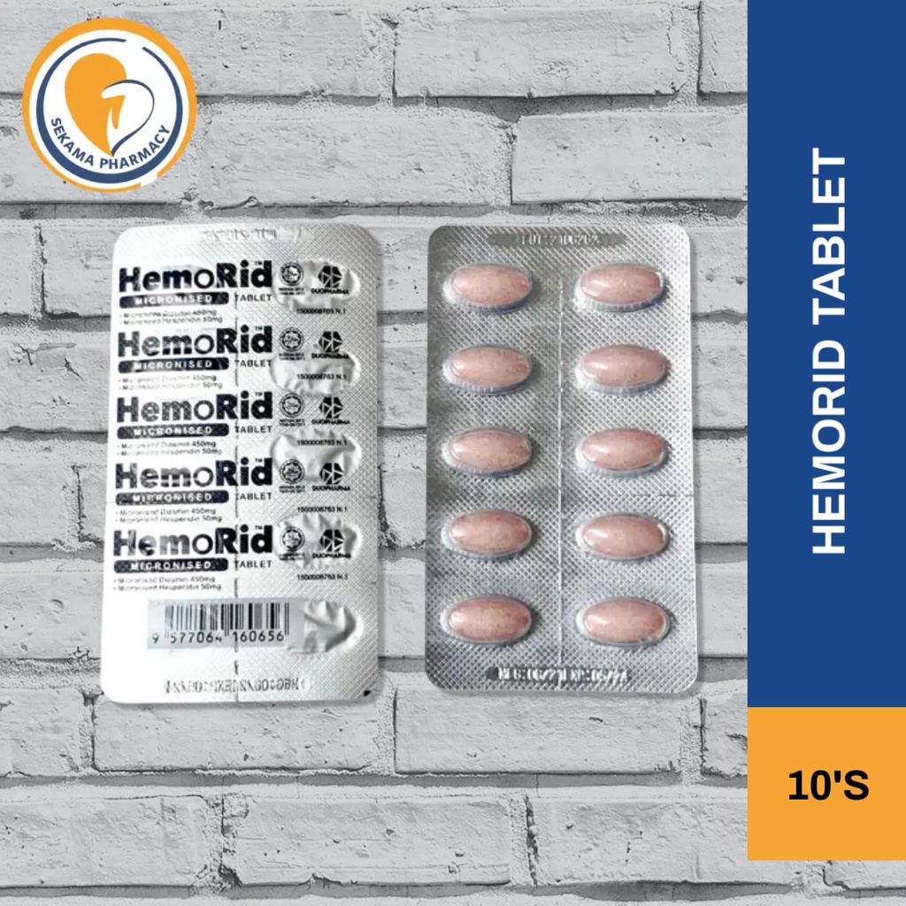 HEMORID TABLET (MICRONISED) 10'S/STRIP [EXP: 10/2025] | Shopee Malaysia