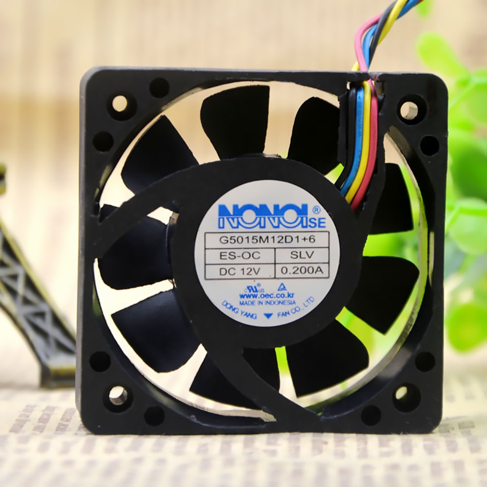 50mm fan For NONOISE G5015M12D1+6 12V 0.2A 50*50*15mm 4pin PWM Car ...
