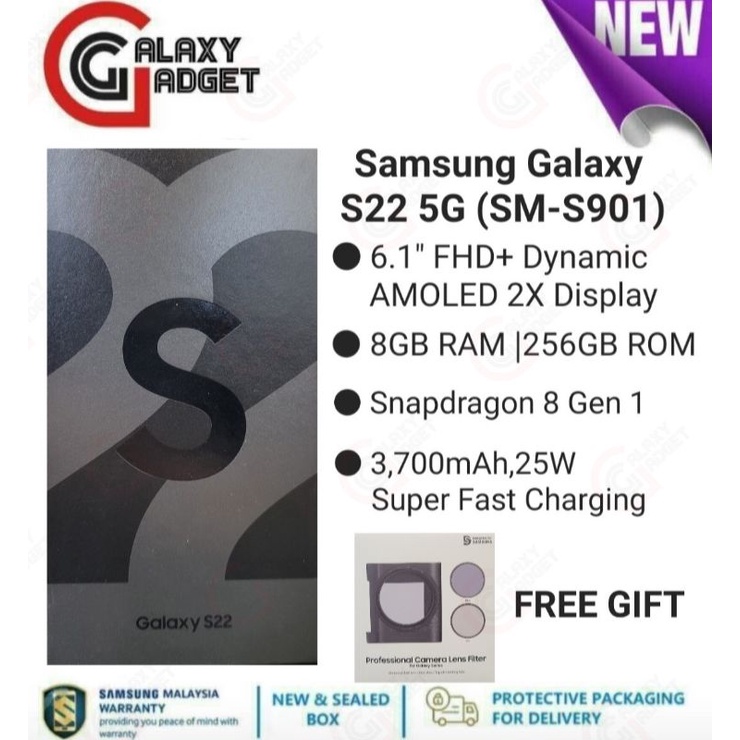 Samsung Galaxy S22 5G (SM-S901)-ORIGINAL BY SAMSUNG MALAYSIA | Shopee ...