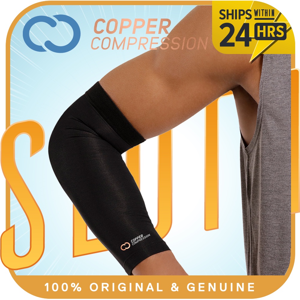GENUINE Copper Compression Elbow Brace for Tendonitis and Tennis Elbow ...