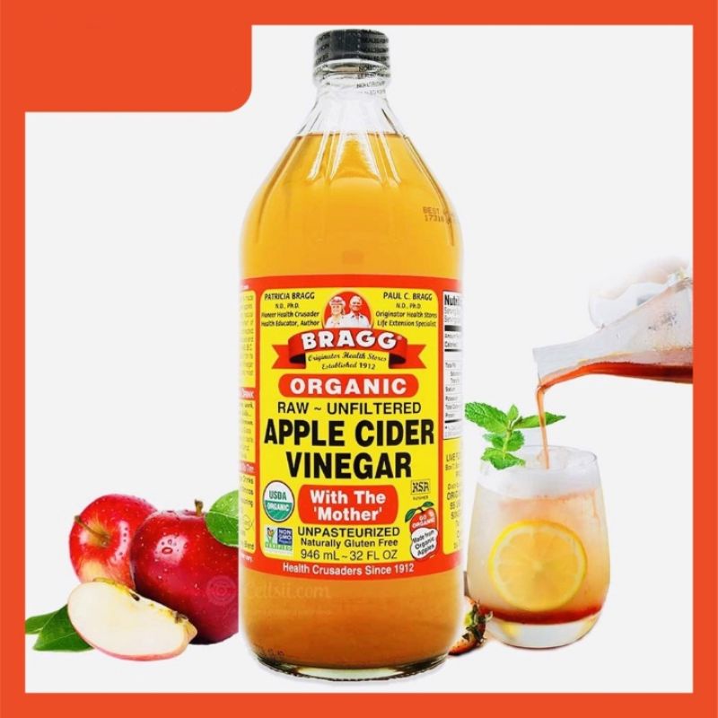Bragg Organic Apple Cider Vinegar 946ml | Shopee Malaysia