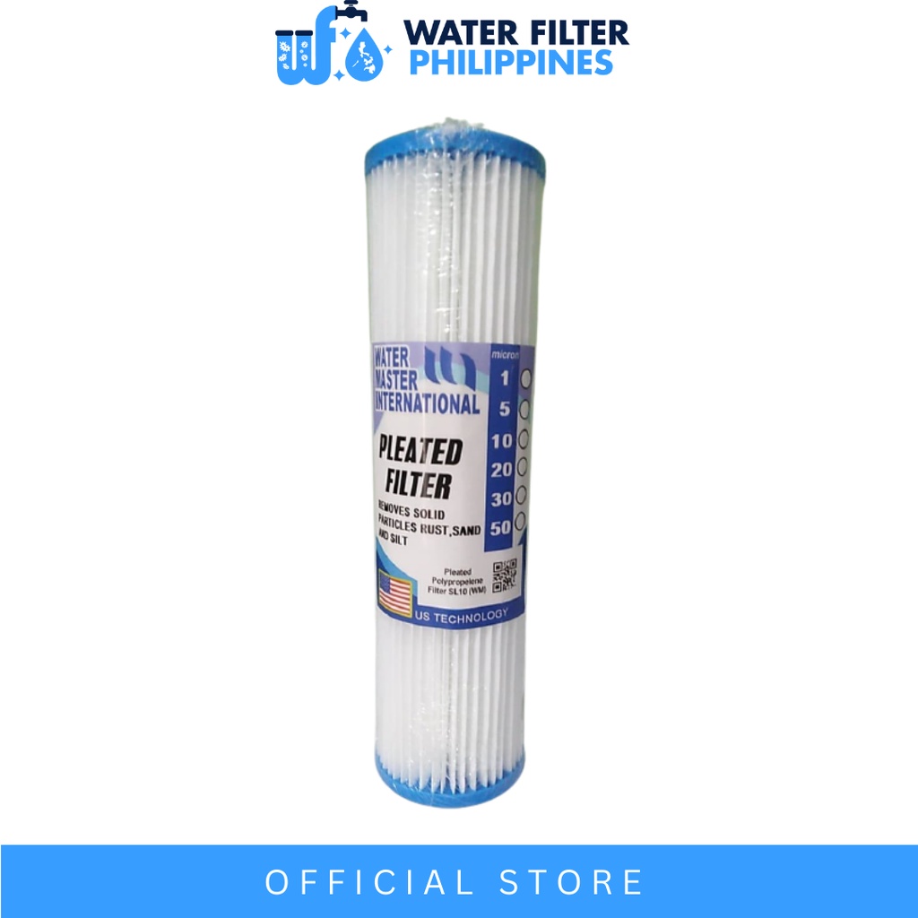 Washable Pleated Sediment Filter 10" Water Master Brand Water Filter ...
