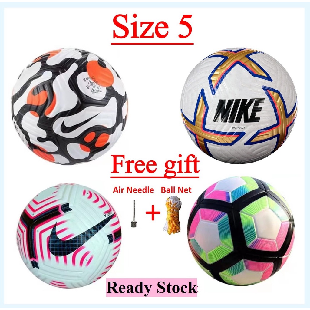 High Quality Size 5 Bola Sepak/Padang AntiSlip Soft PU Leather Soccer ...