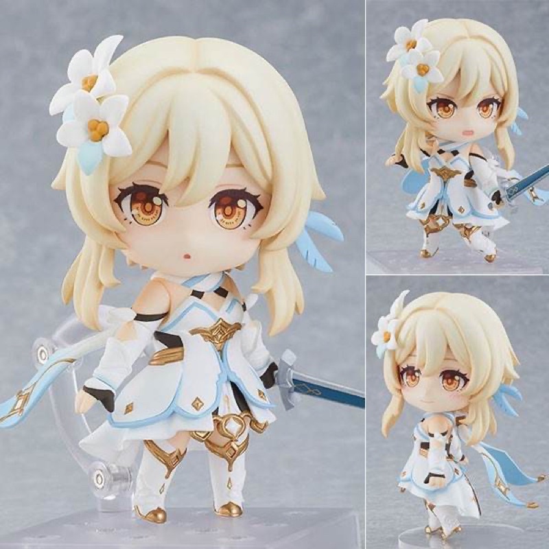 Lumine Nendoroid Aether #1718 Genshin Impact Traveler Anime Movable Q ...