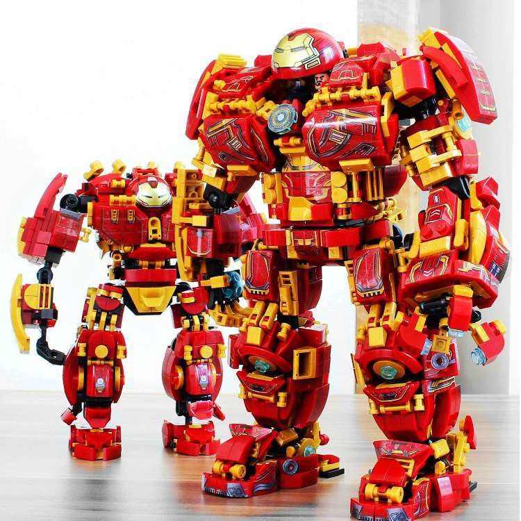 Compatible With Lego Avengers Iron Man Anti-Hulk Mecha Robot Boy ...