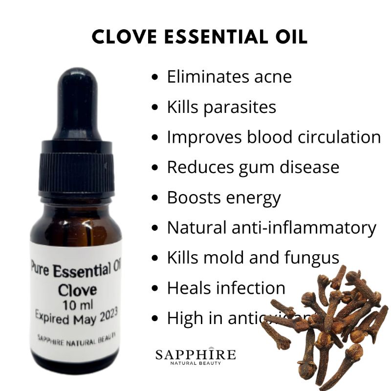 Pure Clove Essential Oil 10 ml | Shopee Malaysia