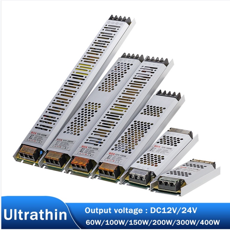 LED Strip Lighting Transformer 60W 100W 150W 200W 300W 400W Slim Power ...