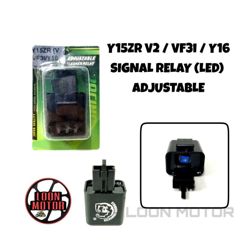 Y15ZR V2 / Y16 / SYM VF3I SIGNAL RELAY (LED) ADJUSTABLE - STRONGER ...